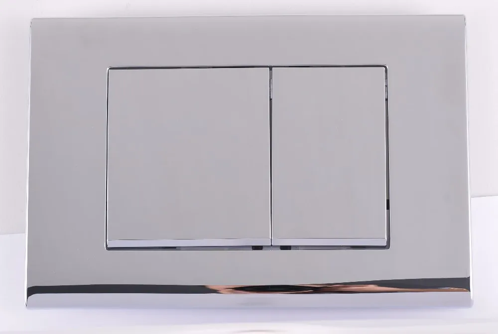 Shine Mirrored Chrome Geberit Concealed Cistern Dual Flush Press Button ...