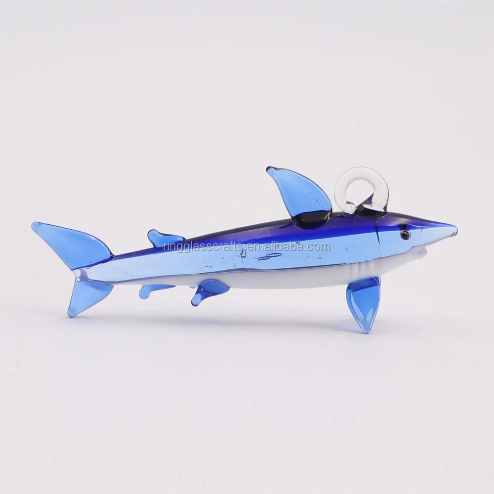 Murano Glass Swordfish Figurine for Aquarium Decoration