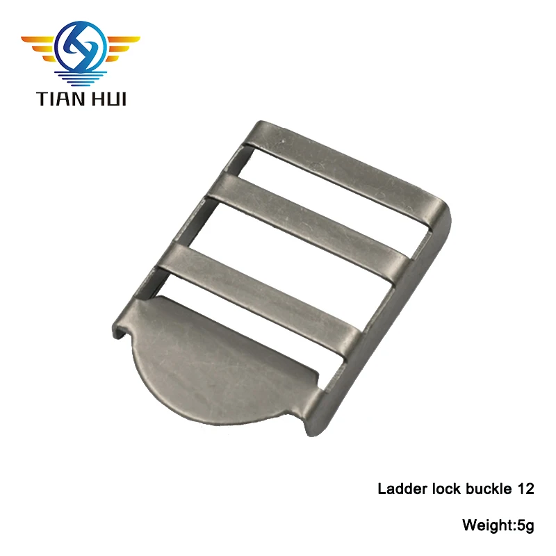 Metal Iron Ladder Lock Buckle for Backpack Webbing Adjust