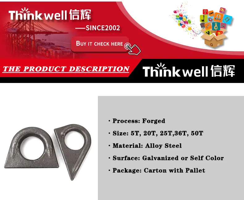 Container Weld-on D Ring Lifting Eye Plate For Lashing - Buy D Ring ...