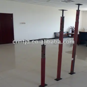 Electro-glavanized Adjustable Steel Screw Jack Pipe Construction ...
