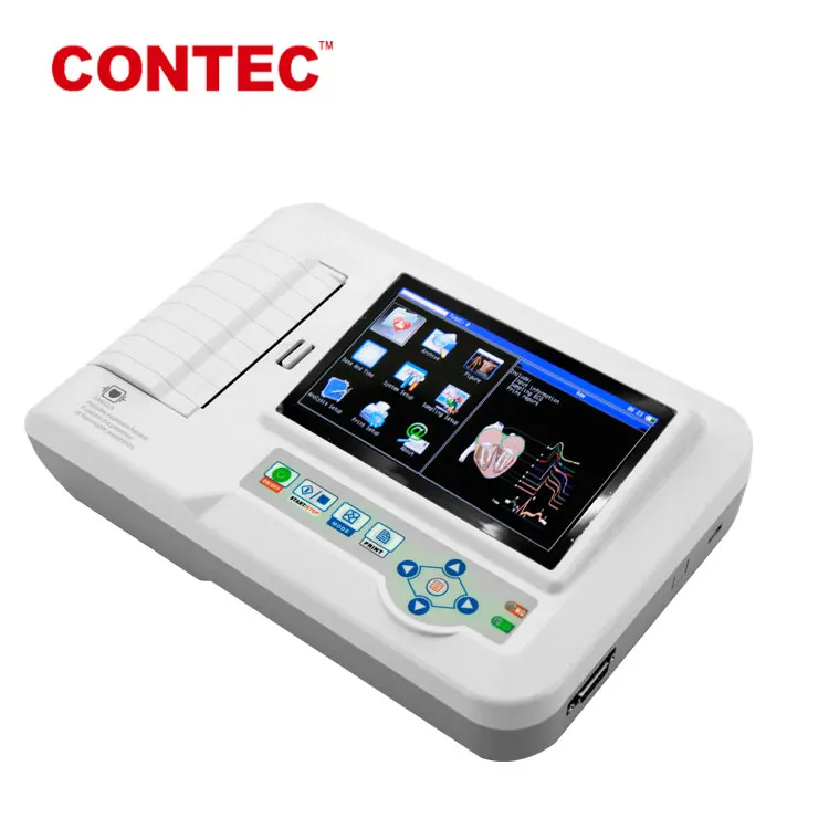 Contec Ecg600g Medico Elettrocardiografo Ecg Portátil Medico Cardiaca Ecg Electrocardiograma ...