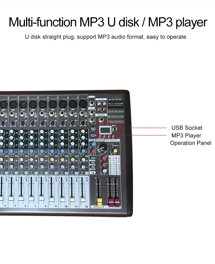 Professional Digital Mixing Console 12 Channel Usb Audio Mixer| Alibaba.com