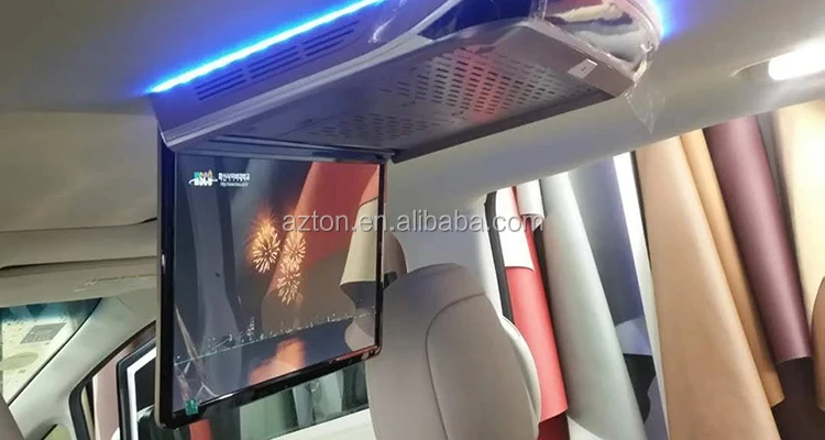 15 Inch Overhead Monitor 1920x 1080 Digital Tv Screen Vehicle Flip Down ...