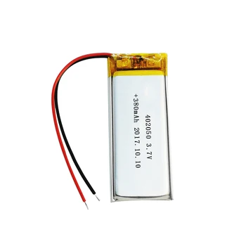 Lithium Polymer 3.7v 380mah Battery With Pcm,1.4wh Rechargeable Li Ion Polymer Battery - Buy ...