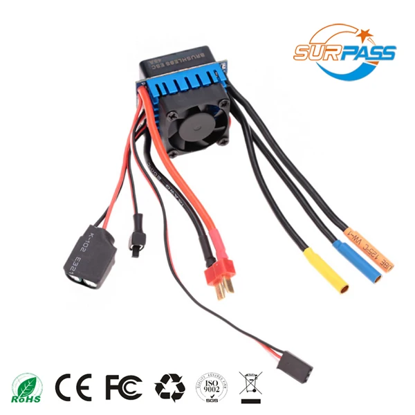Surpass Hobby 3650 4370 Kv/4p Engine & 45a Brushless Esc & Led ...