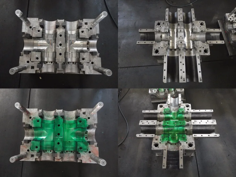 Pvc Plastic Injection Collapsible Core Pipe Fitting Mould - Buy ...