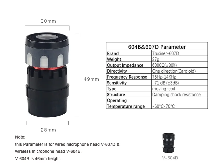 Wholesale Factory Price Dynamic Moving Coil Microphone Capsule - Buy ...