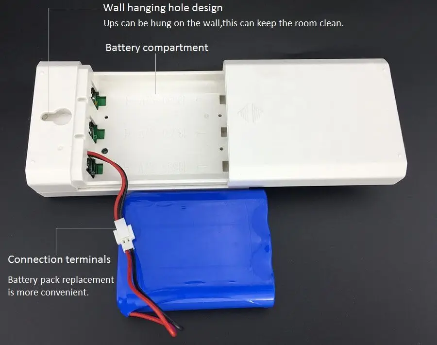 New UPS Portable DC 5V 12V 19V 24V 2A Mini UPS with Battery for Wifi Router