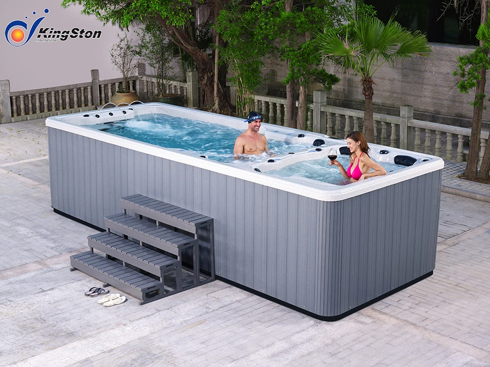Kingston Whirlpool Hot Tub Acrylic Massage Swimming Spa Pool With Balboa Control Systems Kgt