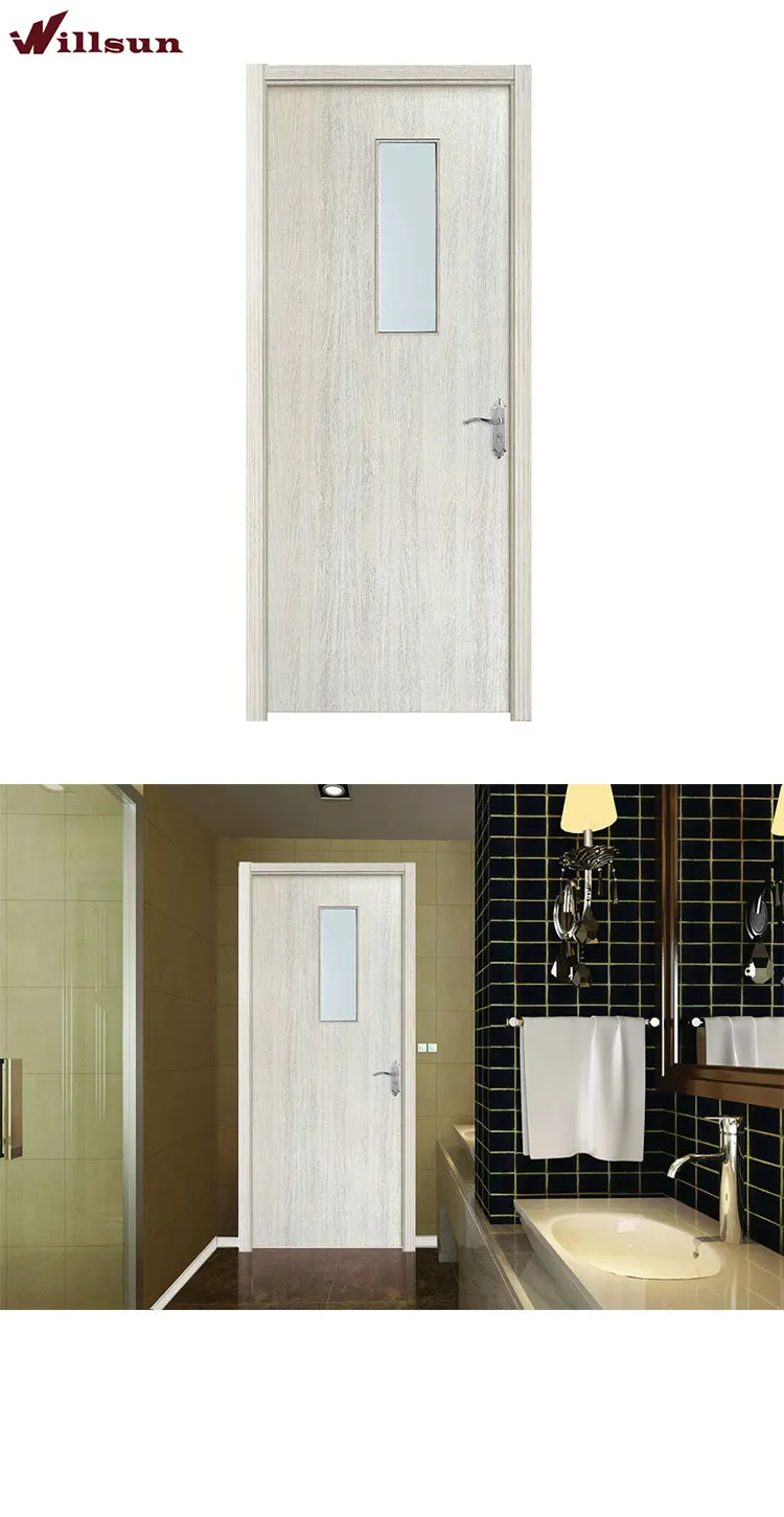 Modern Design Semi Solid Core Wood School Classroom Door With Vision ...