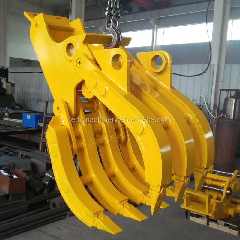 Mechanical Grabber Manual Grapple for Excavator - Hydraulic Thumb ...