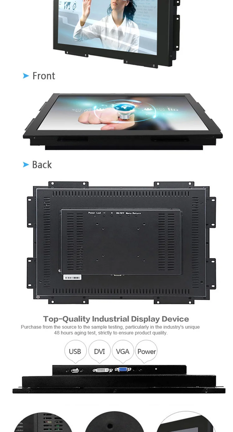 Industrial Embedded Display - 27 Inch Touch Screen Monitor