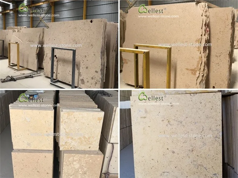 Beautiful Smooth Limestone Floor Tiles for Hotels & Gardens