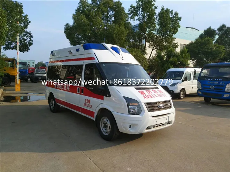 China Professional Ambulance Factory 3-8 People High Roof Ambulance For ...