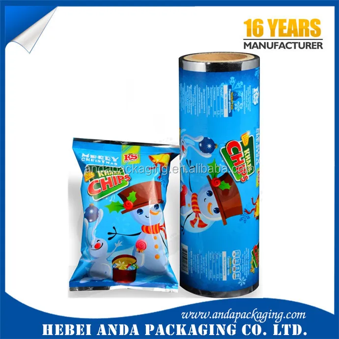 Snack Use Plastic Packaging/multilayer Laminated Food Packaging Roll ...