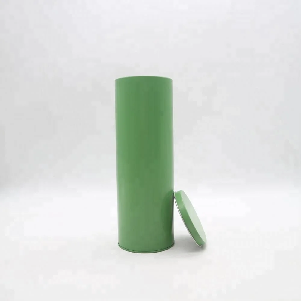 Custom Printed Round Tube Food Tin Can Cylinder Tea Metal Tin Container ...