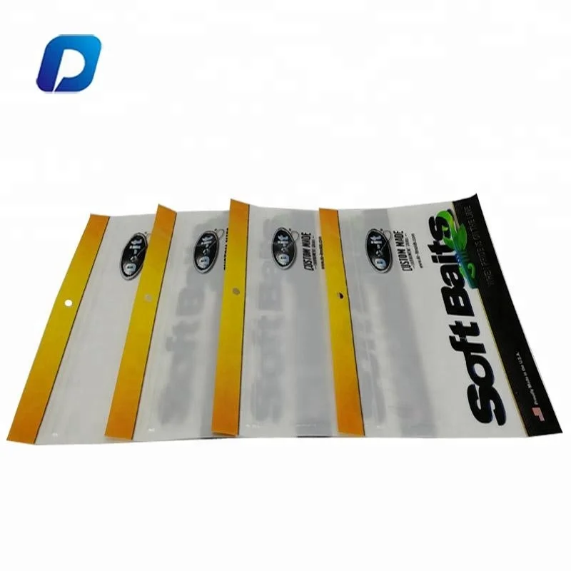 Customized Print Fishing Worm Bait Bags Fishing Bait Packing Fishing ...