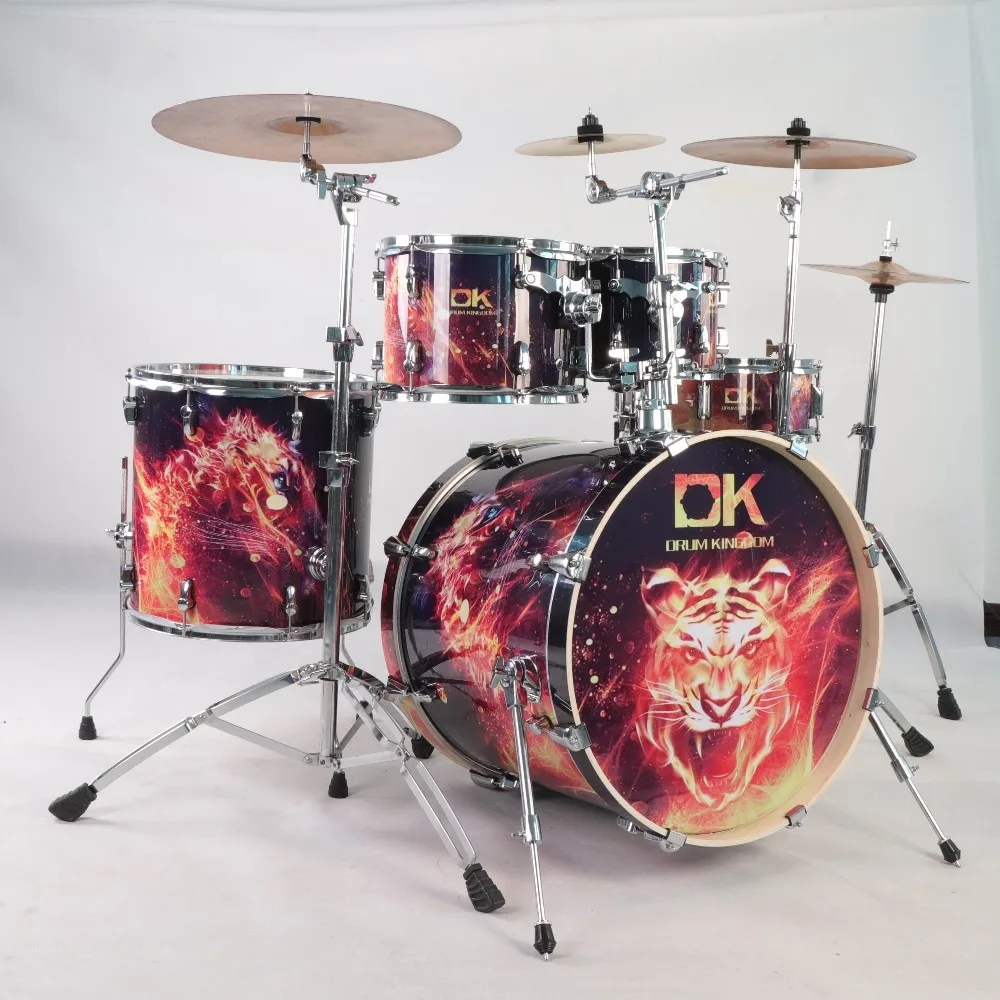 Tiger Color Many Choices Musical Drum Instruments Acustic Drum Set ...
