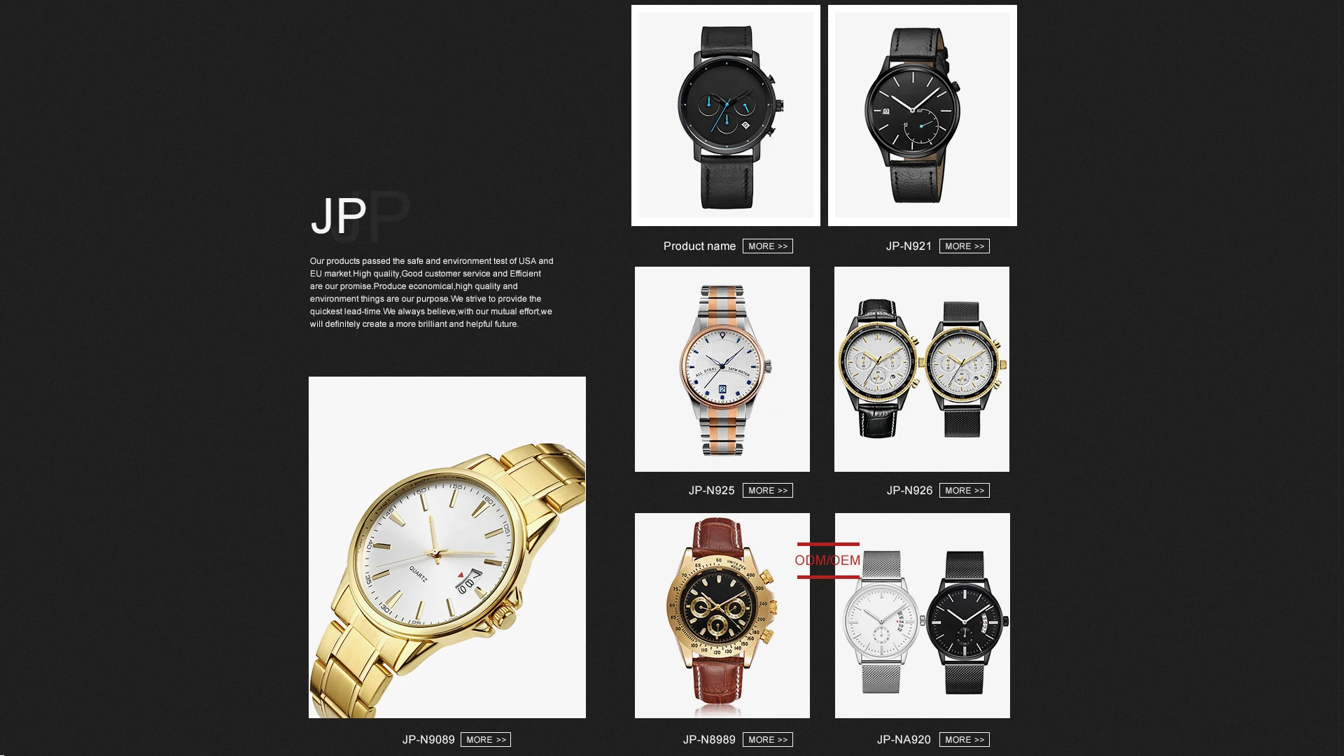 Shenzhen JP Time Co., Ltd. - Alloy Watch, Stainless Steel Watch