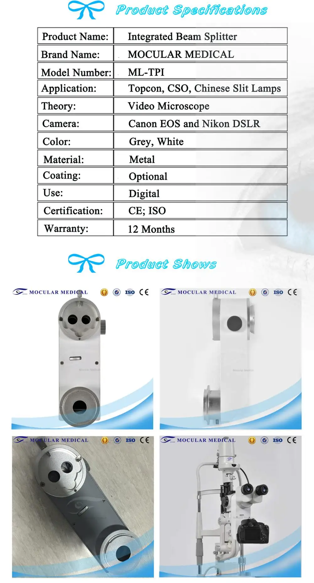Digital Imaging Integrated Integrated Beam Splitter With Build In ...