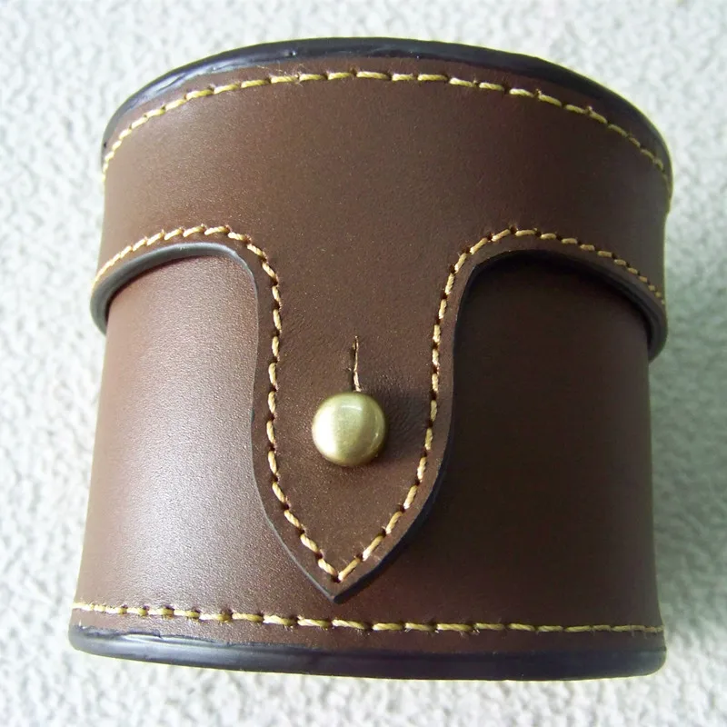 Wholesale Genuine Leather Fly Fishing Reel Case Tackle for Men