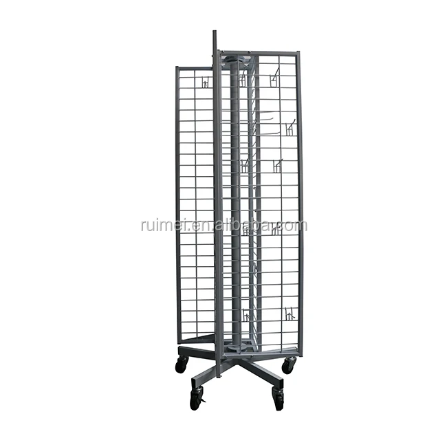 Rotating Display Gridwall Hooks Metal Hanger Black Wire Grid Wall - Buy ...