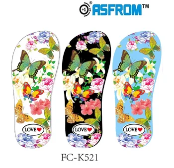 Lady Shoes 2d Heat-transfer Printing Film For Eva Pe Pvc Slipper - Buy ...