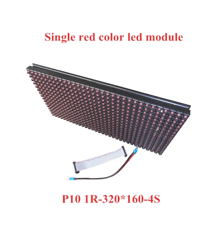 Hot Sale P10 Single Red Led Panel Module For Moving Message Display ...