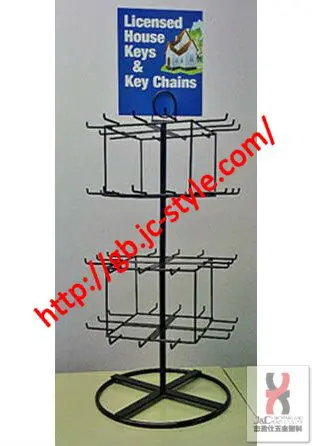 Useful Metallic Countertop Key Rings Display Racks And Stands/store ...