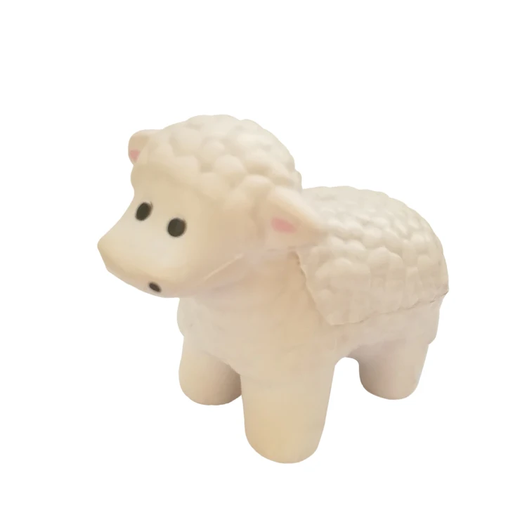 Customized Logo PU Foam Sheep Goat Stress Toy - Promotional Gift
