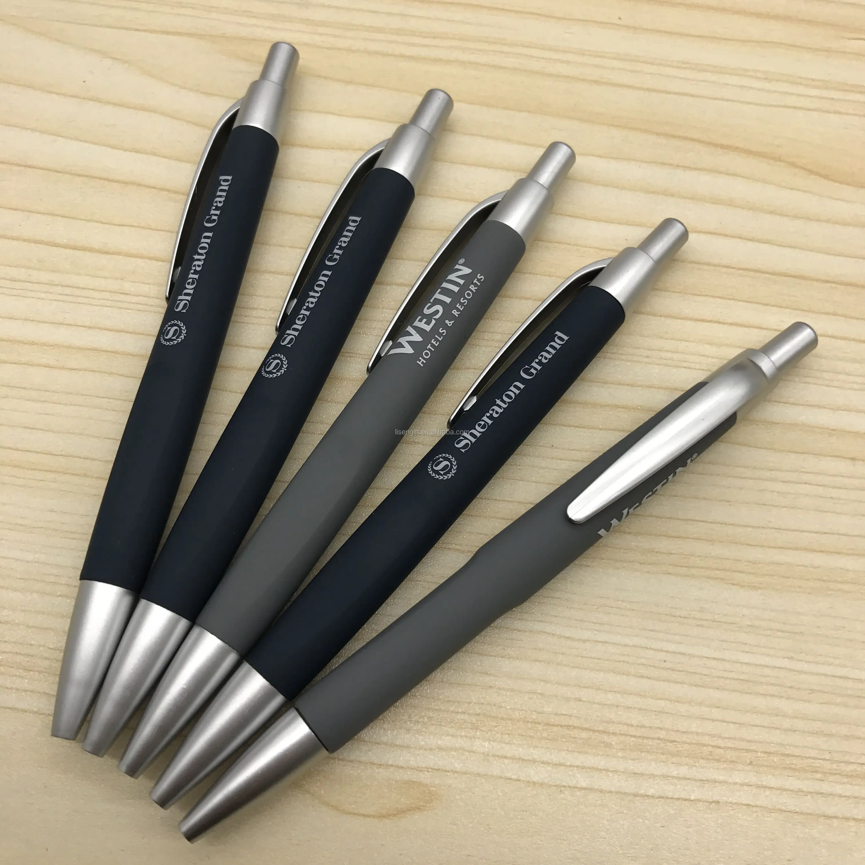 Custom Plastic Rubber Pen Westin Hotel Pen - Lisen LS-197