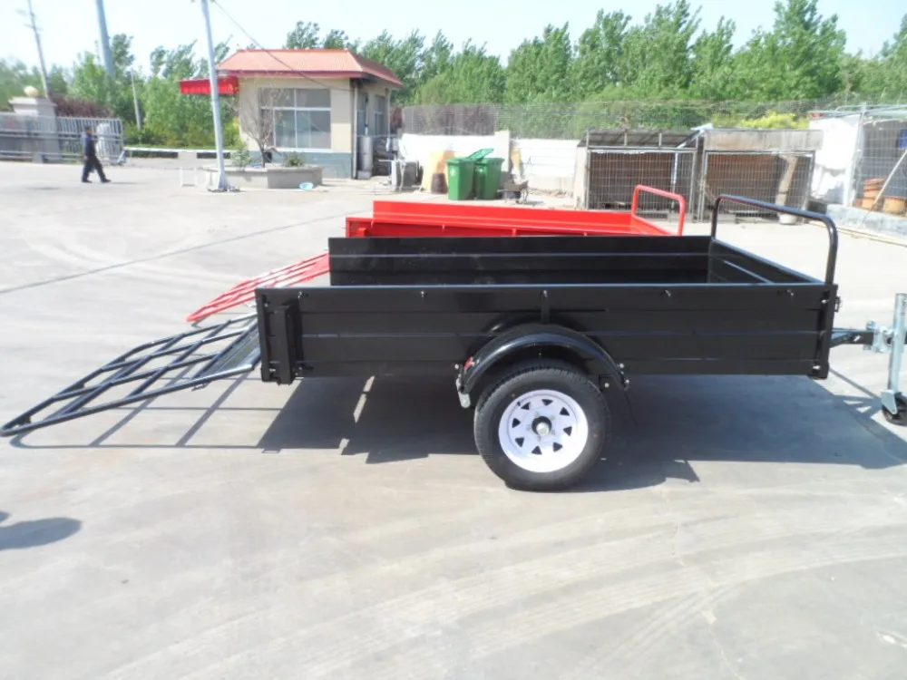 Black Color Powder Coating Farm Trailer Box Trailer For Sale - Buy Farm ...