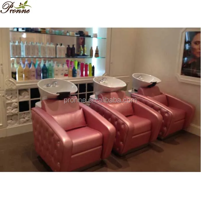 Luxury Barber Shop Hair Salon Furniture Hot Pink Backwash Station ...
