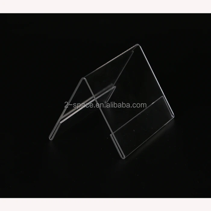 Landscape Plexiglass Name Card Holder Perspex Leaflet Display Stands ...