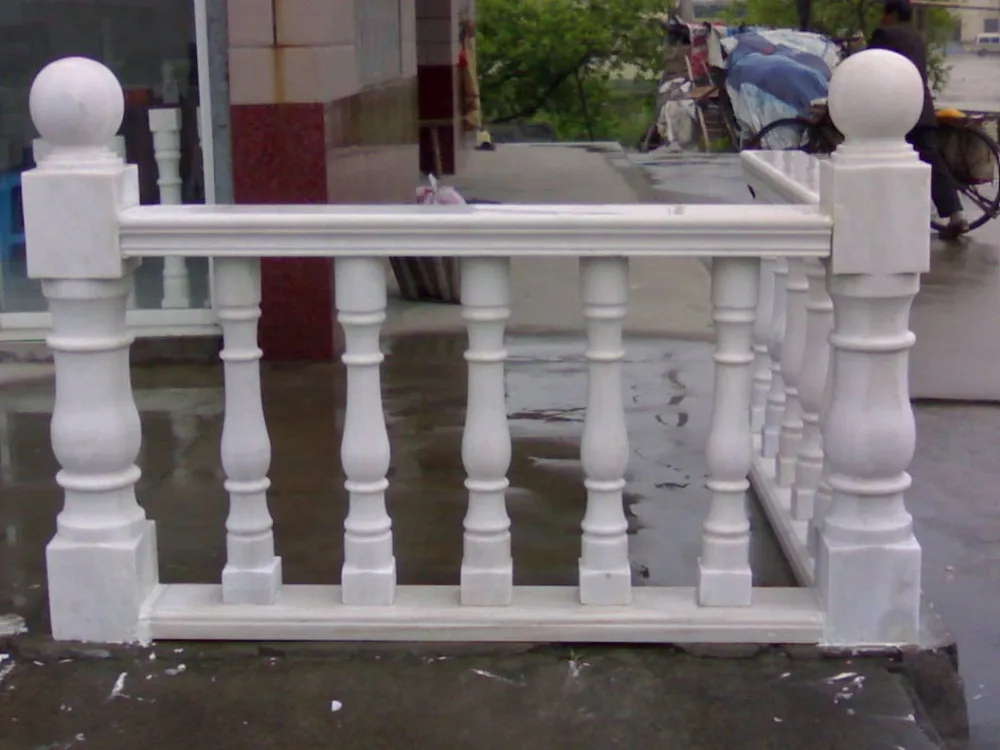 Hot Exquisitely Marble Baluster Stone Stair Terrace Railing Designs ...