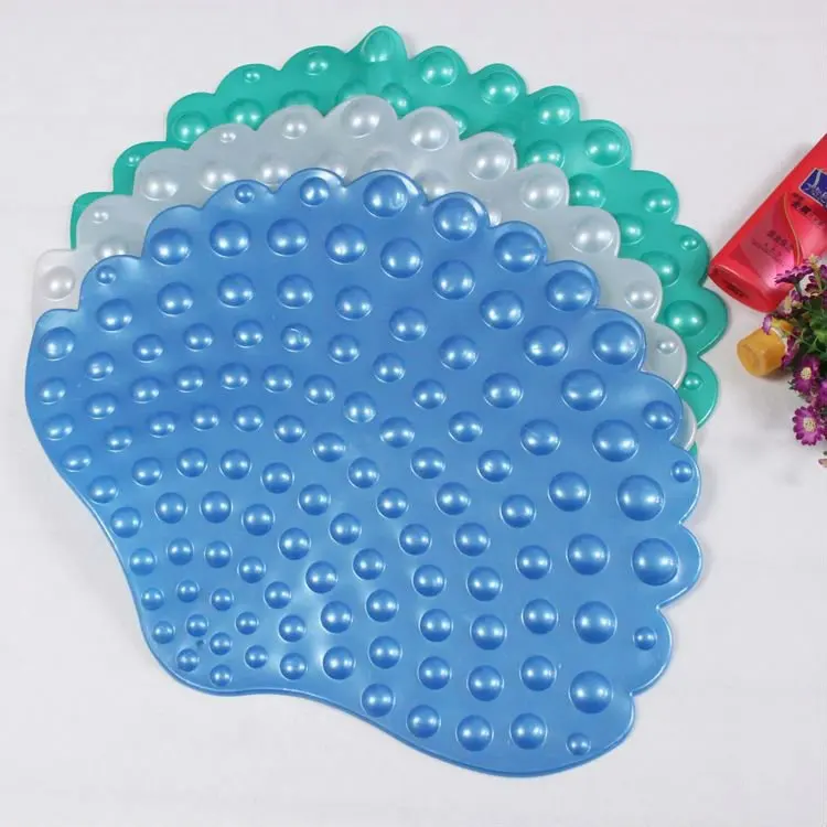 (j-1209)2018 New Design Home Classical Pvc Shell Shape Mini Bath Mat ...