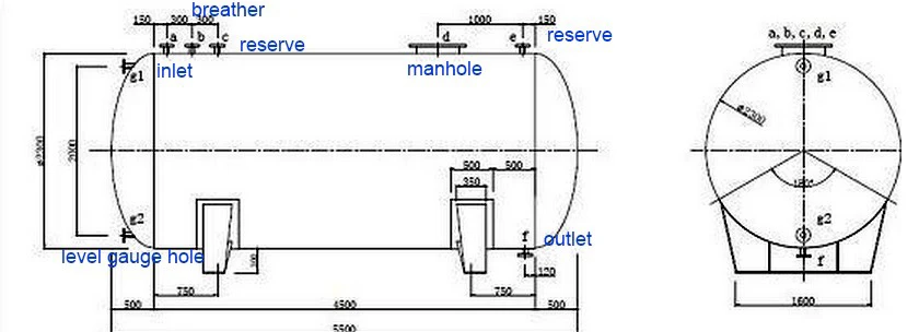 4000liters Double Walled Skid Fuel Tank with Pump - LQMC