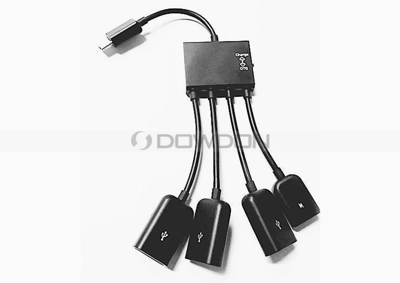 4 in 1 Micro USB OTG Hub - Power Charging & Data Transfer
