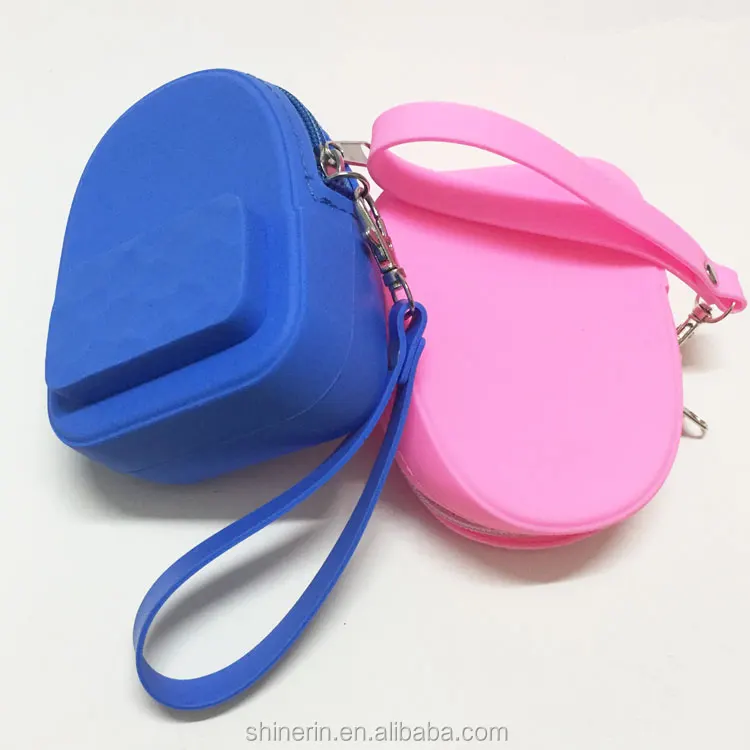 Mini Backpack Shaped Coin Purse Silicone Smiling Face Keychain Charms ...