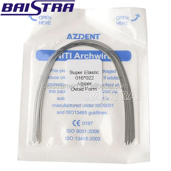 Azdent Dental Orthodontic Super Elastic Niti Round Archwire With Ovoid Form - Buy Super Elastic ...