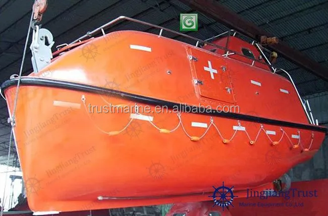Marine Hot Sale Free Fall Enclosed Fiberglass Lifeboat - Buy Lifeboat ...