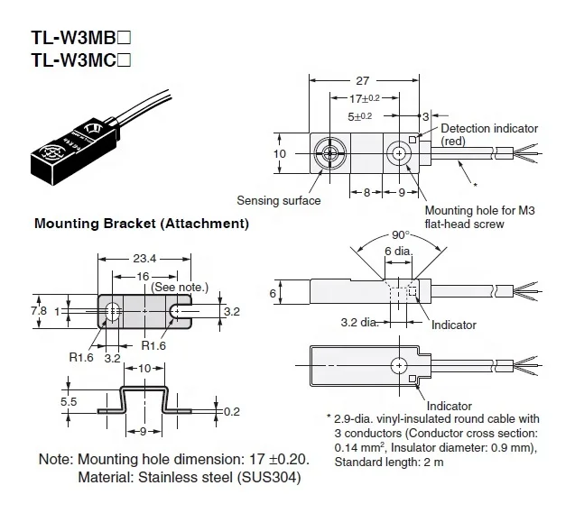 Taidacent 12v-24v Proximity Sensor Tl-w3mc1 Flat Type Metal Magnetic ...