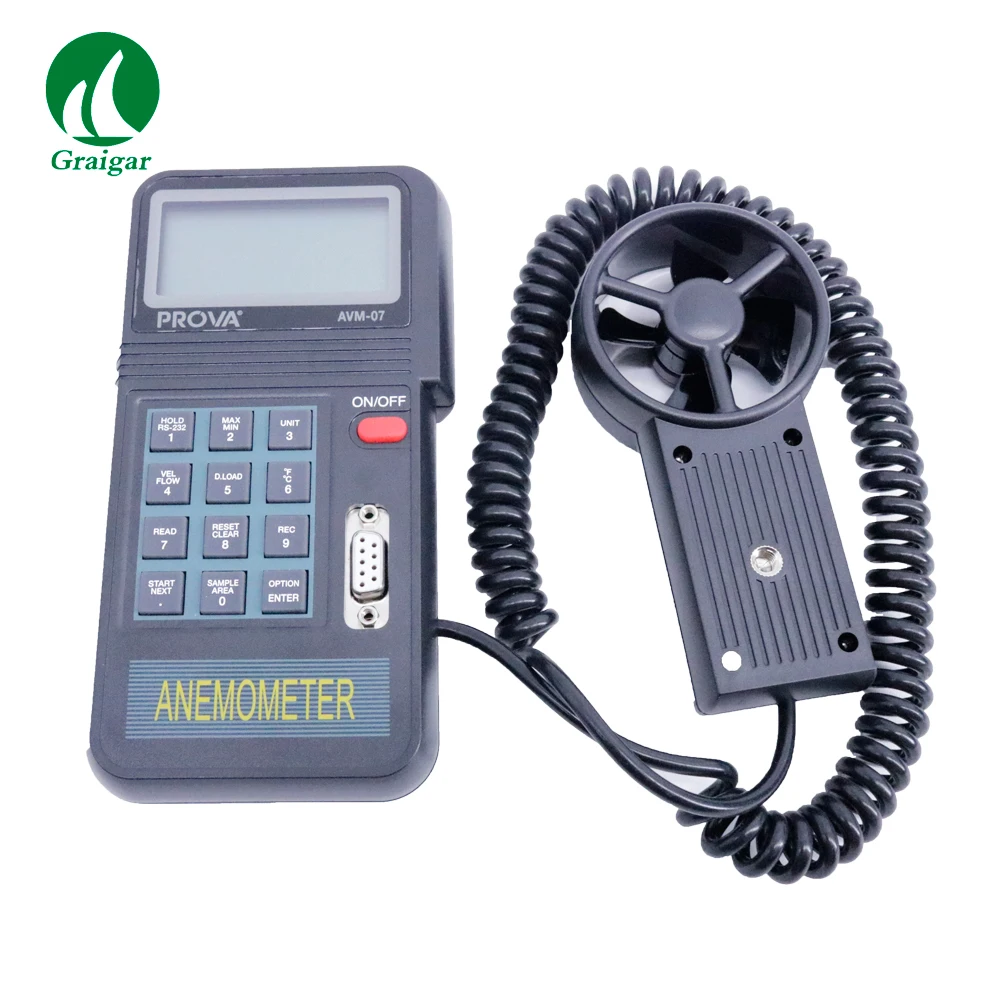 Original Avm-07 Digital Anemometer With Rs-232 Interface And Software ...