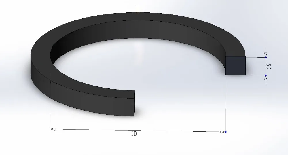 Different Colors Rectangular Cross Section Fkm Flat Rings Gasket - Buy ...