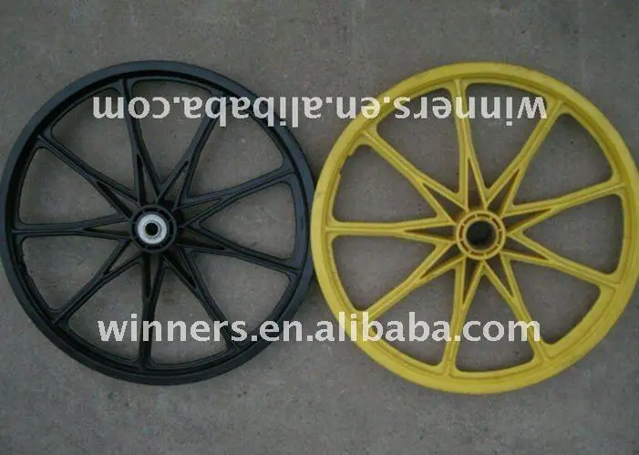 8 Spokes Bike Trailer Plastic Wheel 20" - Durable & Versatile