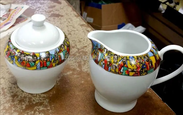 Jebena Ethiopia Traditional Coffee Set - 27pcs Porcelain