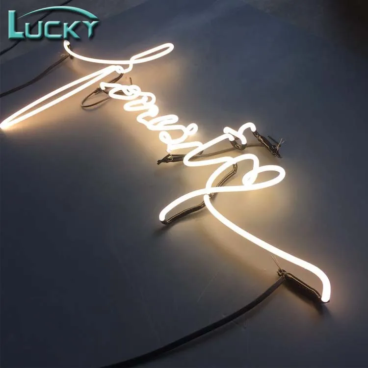 Warm White Neon Letters - Customized Neon Sign Solutions