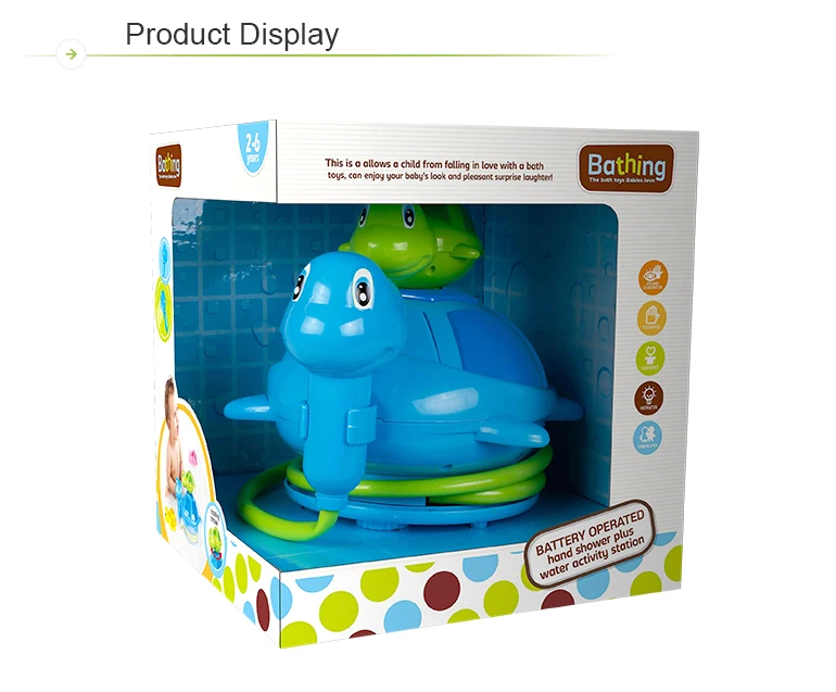 Battery Operated Sea Animal Bath Toy Turtle With Hand Shower Head - Buy ...