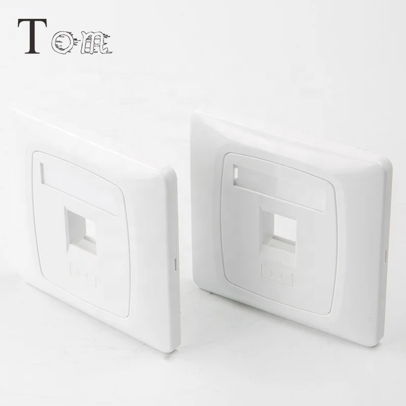 Tom-mb-19-01 86*86mm Telecom Communication Face Plate 3m Style 1 Port ...